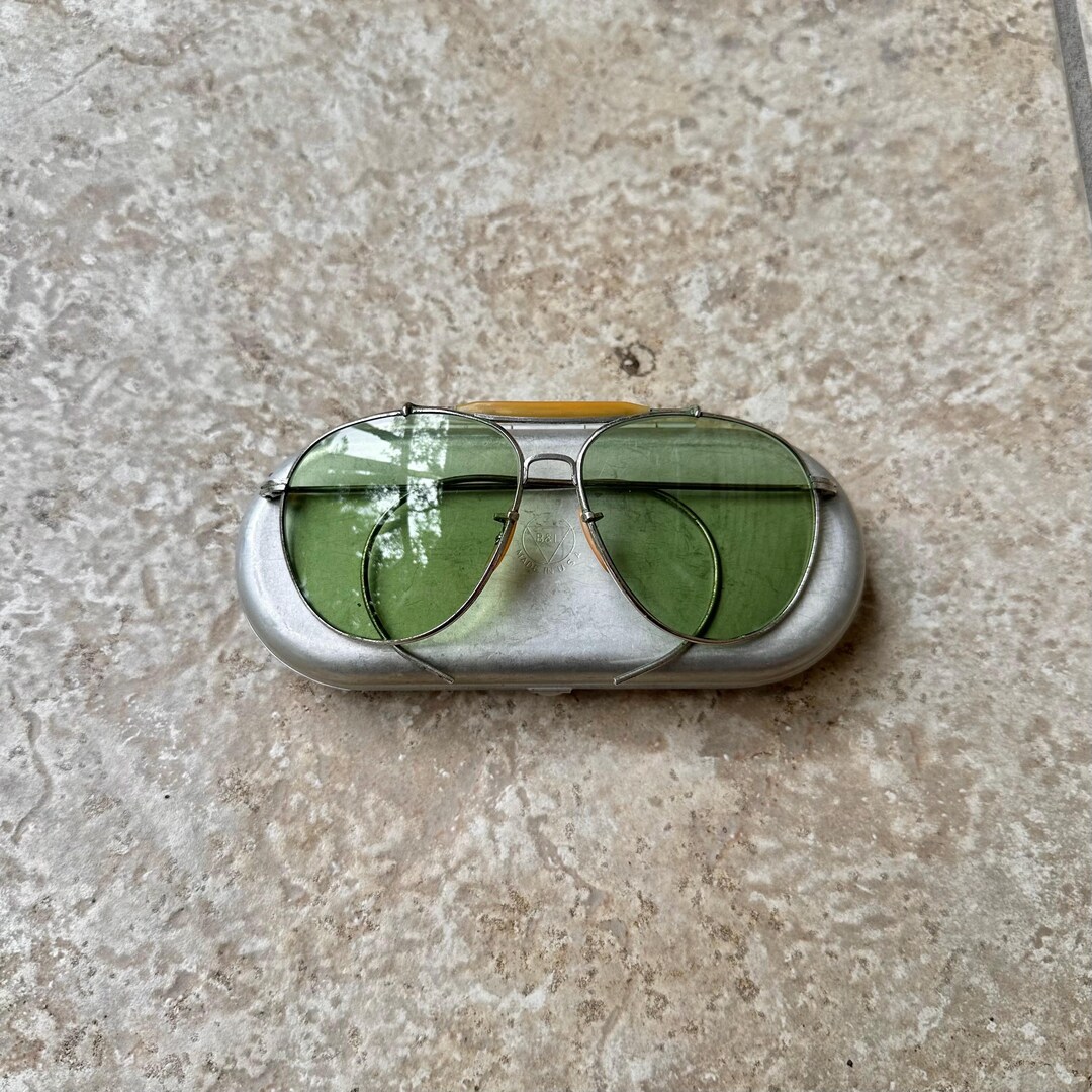 1940s Bausch & Lomb AN-6531 Aviator Sunglasses W/ Original Case | Made ...