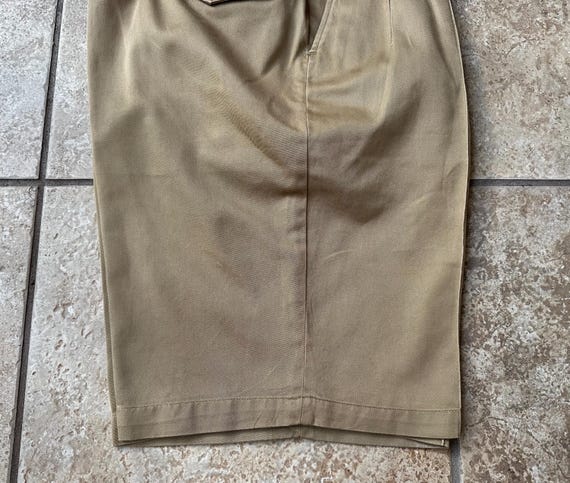 1950s US ARMY Khaki Cotton Twill Pleated Uniform Shor… - Gem