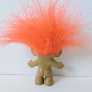 Vintage Treasure Troll Doll, Orange Hair, Orange Diamond Jewel Belly ...