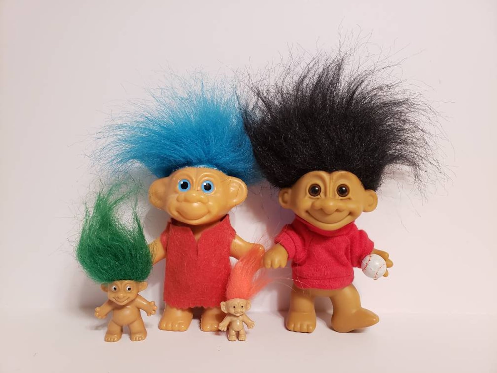 Lot of Vintage Troll Dolls Russ Trolls Mini Trolls Black | Etsy
