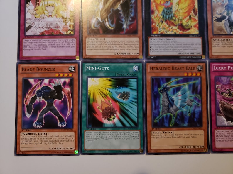 Vintage Lot of Yugioh Cards 1st Edition 1996 Yugioh Cards NM | Etsy