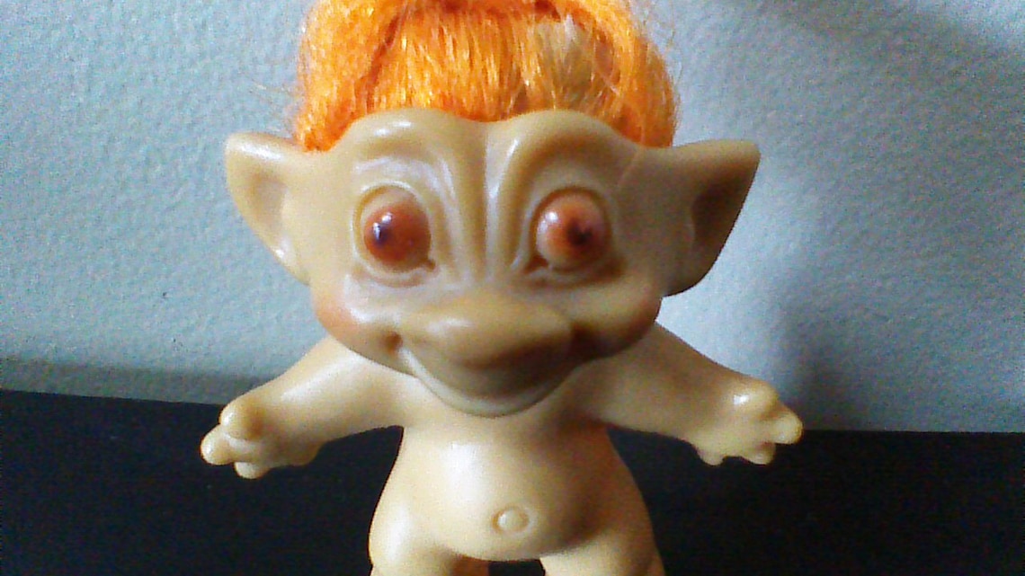 Vintage Troll Doll 1960s Rootie Orange Hair Orange Eyes Trolls | Etsy