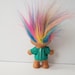 Vintage Russ Troll Doll Lucky Lottery Rainbow Hair Trolls 3" Rainbow - Etsy