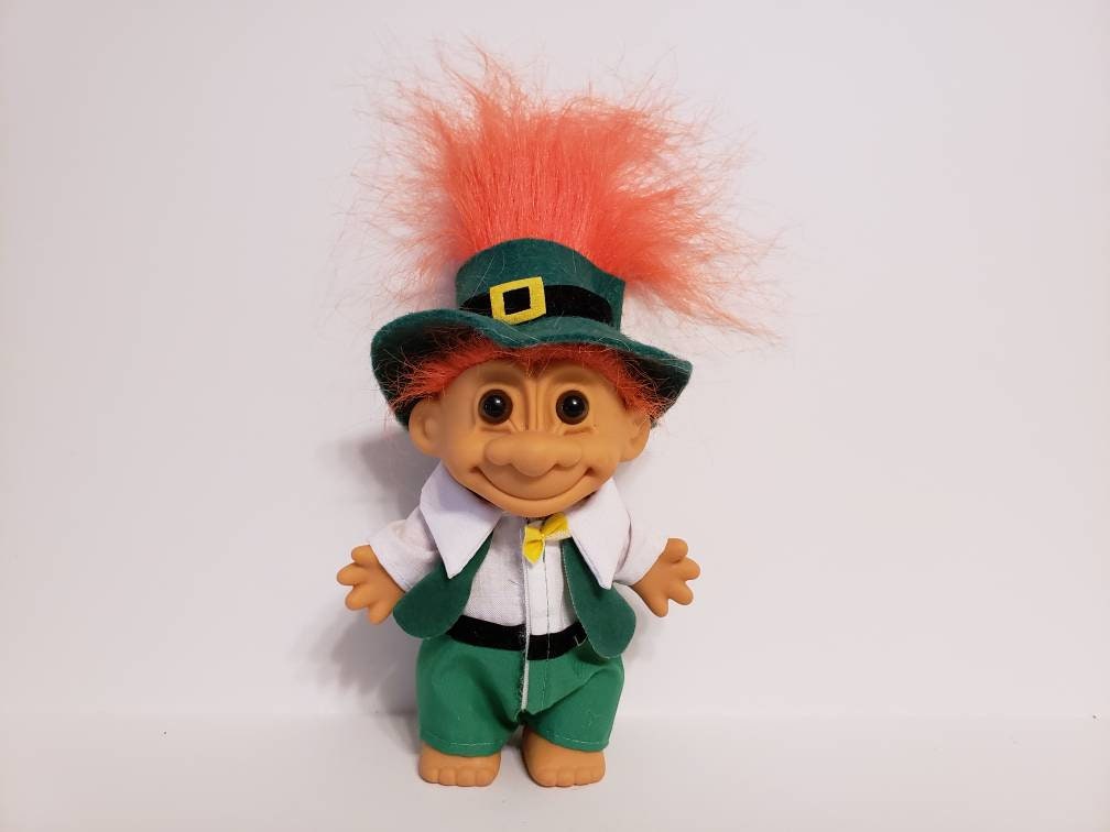 Vintage Russ Troll Doll St Patricks Day Irish Leprechaun | Etsy