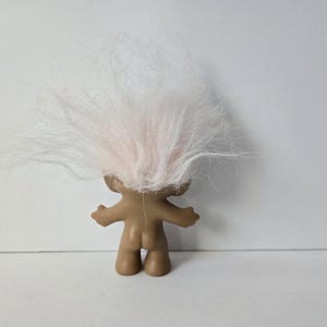 Vintage Ace Novelty Treasure Troll Doll Pink Hair, Pink Diamond Jewel ...