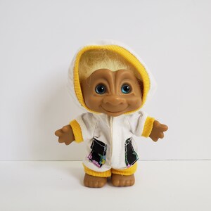Vintage Ace Novelty Treasure Troll Doll Yellow Hair Blue - Etsy