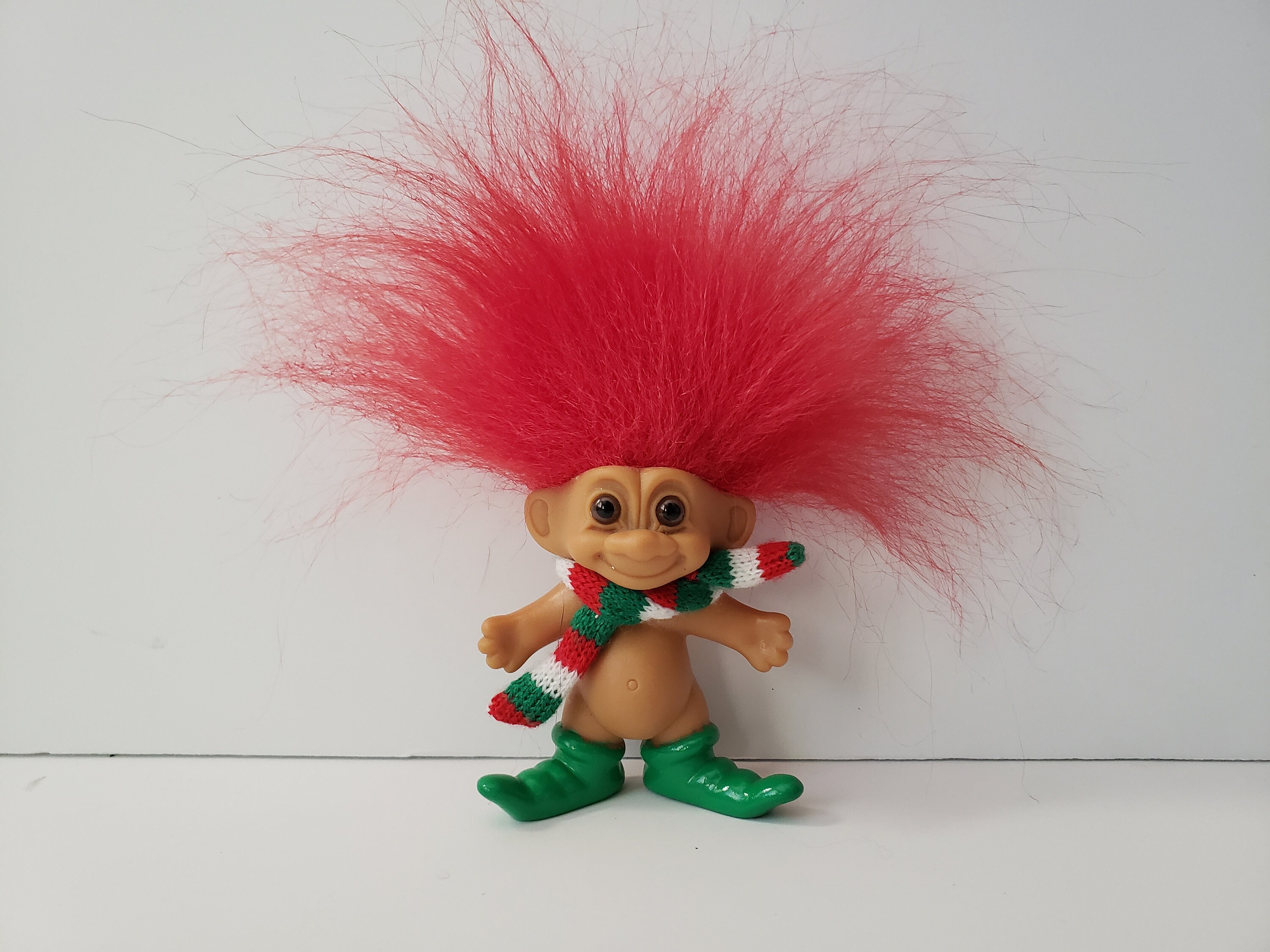Vintage Russ Troll Doll Christmas Elf Red Hair Trolls 3" - Etsy