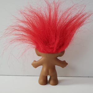 Vintage Ace Novelty Treasure Troll Doll, Red Hair, Orange Eyes, Red ...