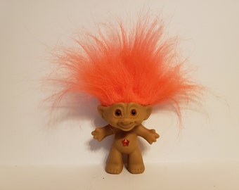 Vintage Ace Novelty Treasure Troll Doll Red Hair Red Diamond | Etsy