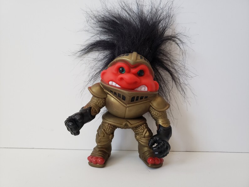 Vintage Hasbro the Original Battle Troll Doll 5, 1992, Knight Troll ...
