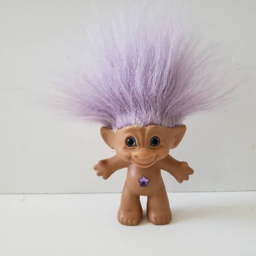 Vintage Ace Novelty Treasure Troll Doll Red Hair Green - Etsy
