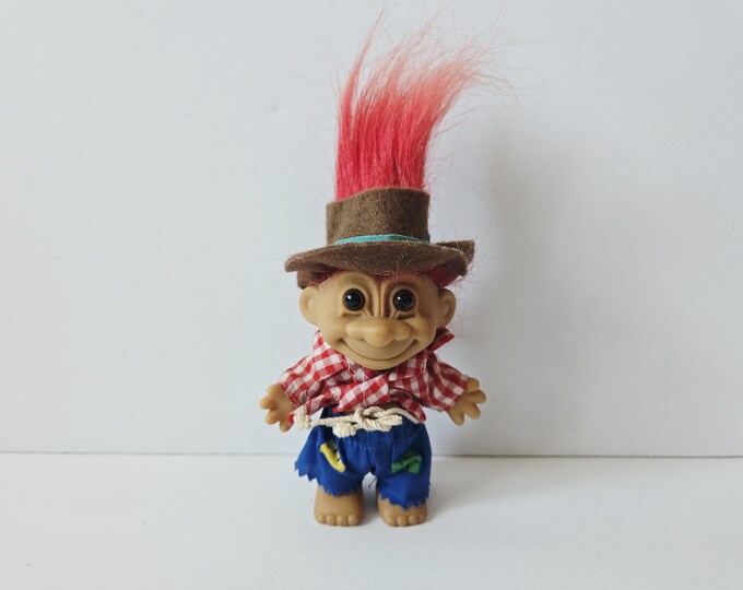 Vintage Russ Troll Doll Hillbilly Farmer Hobo Red Hair Trolls 5" - Etsy