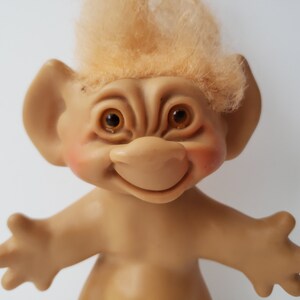 Vintage Wishnik Troll Doll, Uneeda Trolls, Original Peach Hair, 6 ...