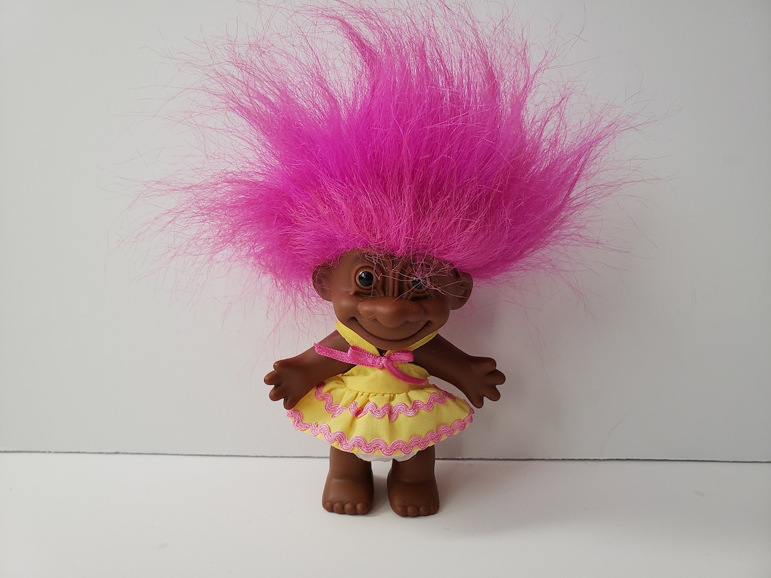 Vintage Troll Doll Black African American Russ Troll Troll - Etsy