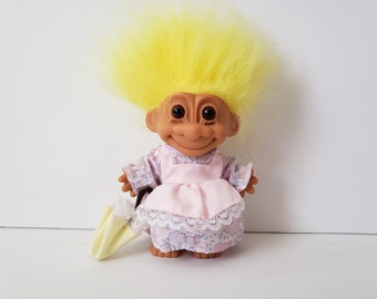 Older Than Dirt Troll Gray Grey Hair Troll vintage Russ Berrie Troll 5 ...