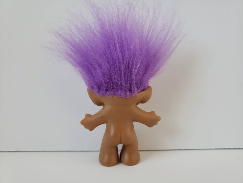 Vintage Ace Novelty Treasure Troll Doll Purple Hair Purple - Etsy