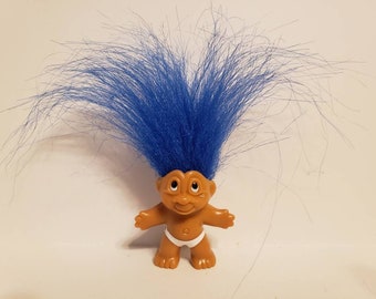 Blue Hair Troll Doll | Etsy
