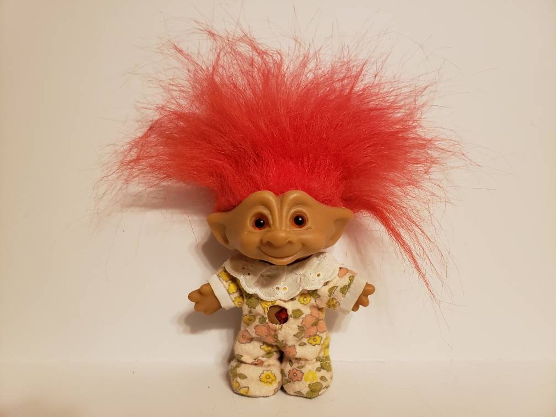 Vintage Ace Novelty Treasure Troll Doll Totally 80s Clothes - Etsy