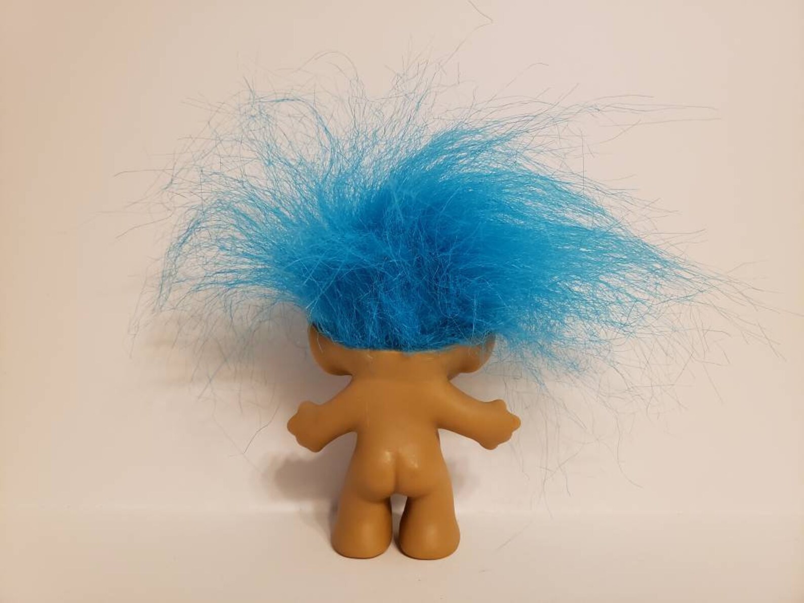 Vintage Ace Novelty Treasure Troll Doll Aqua Blue Hair Teal | Etsy