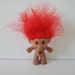 Vintage Ace Novelty Treasure Troll Doll Green Hair Green - Etsy