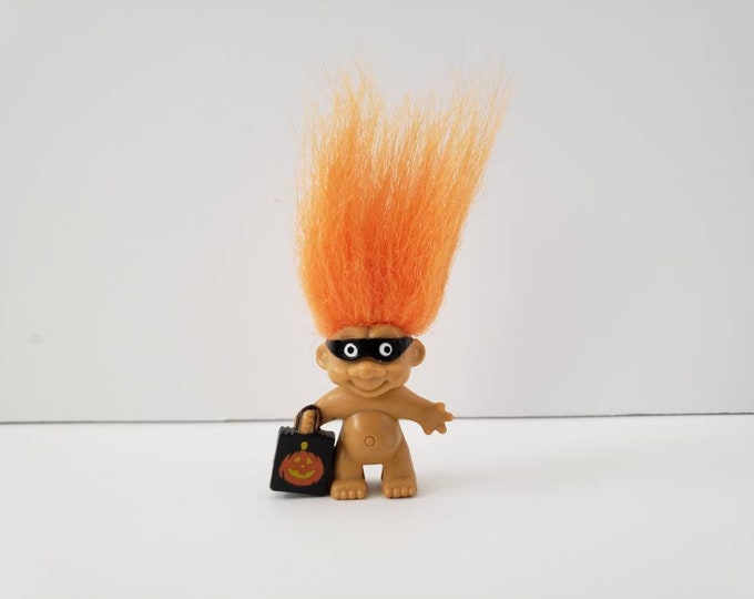 Vintage Russ Troll Doll Halloween Pencil Topper Troll, Orange Hair ...
