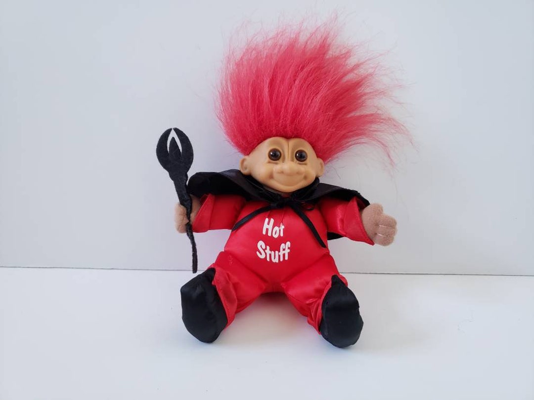 Vintage Russ Troll Doll, Valentines Day Troll, Hot Stuff, Devil Troll ...