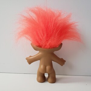 Vintage Ace Novelty Treasure Troll Doll, Orange Hair, Orange Circle ...