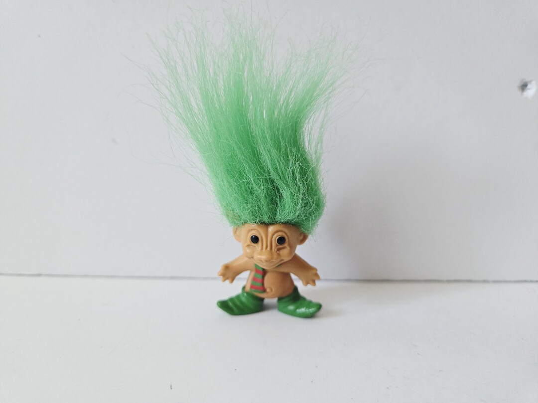Vintage Russ Troll Doll Christmas Pencil Topper, Elf Pencil Topper ...