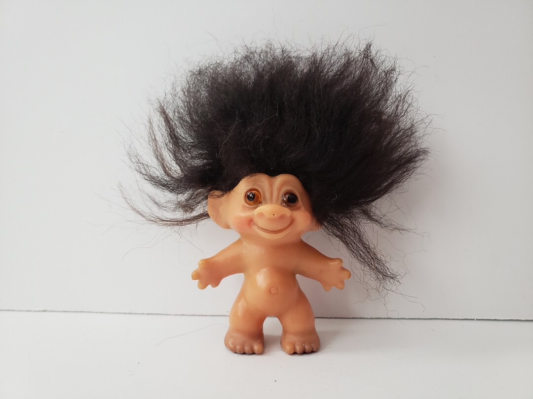 Vintage Dam Troll Doll, Brown Hair, 2.5 Trolls, 1960s, 60s, Possible ...