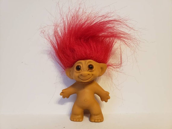 Vintage Wishnik Troll Doll Uneeda Double Horseshoe Red Hair - Etsy