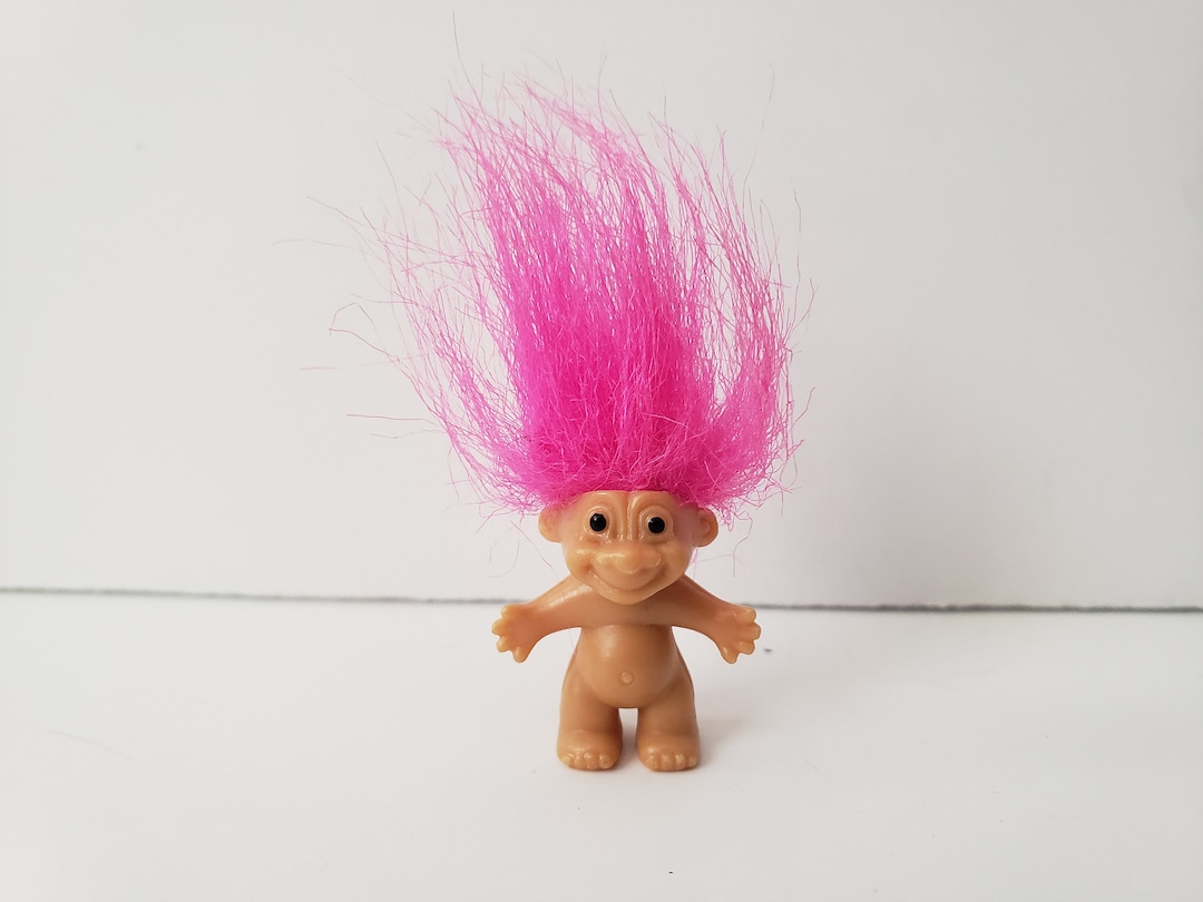 Vintage Russ Troll Doll Pink Hair 1" Mini Trolls - Etsy