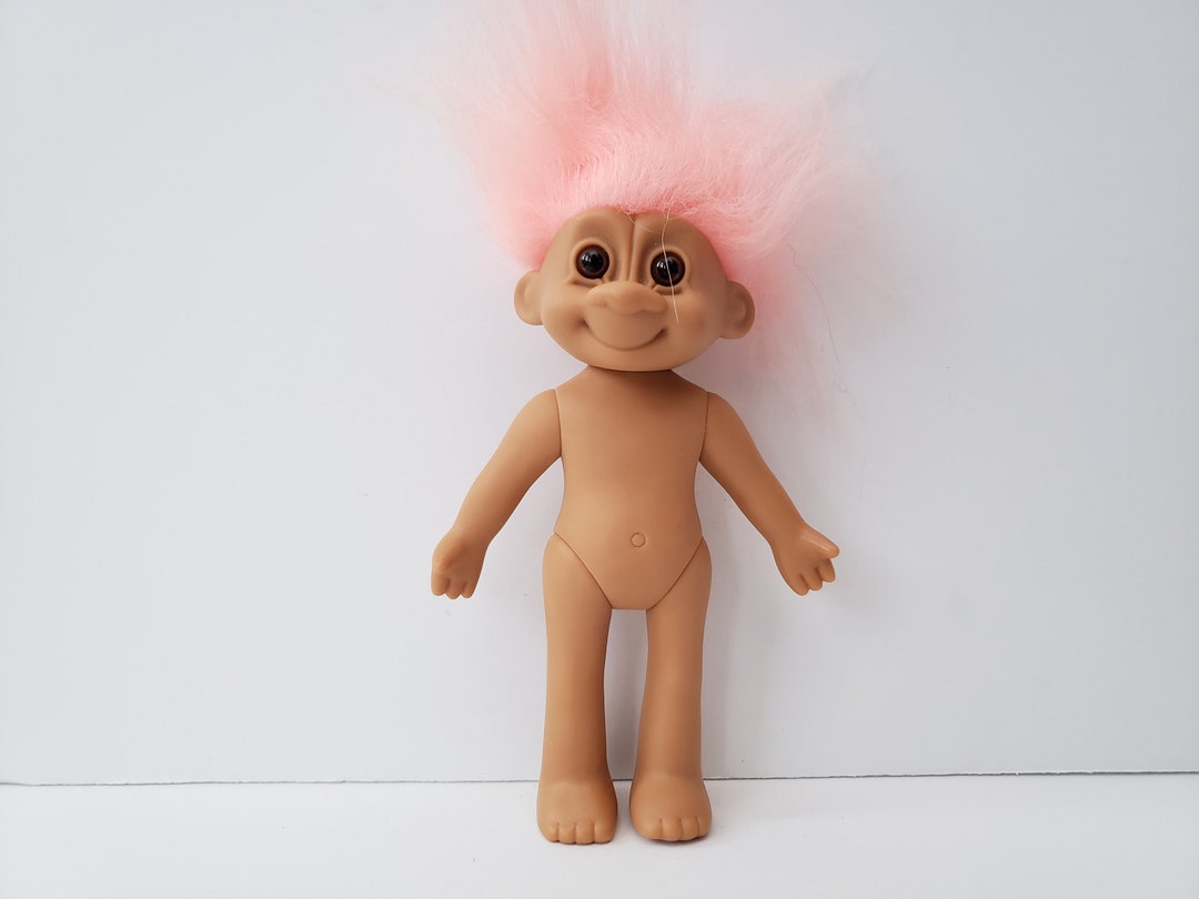 Vintage Russ Troll Doll, Travis Troll, Peach Hair, 7" Trolls, Tracey ...
