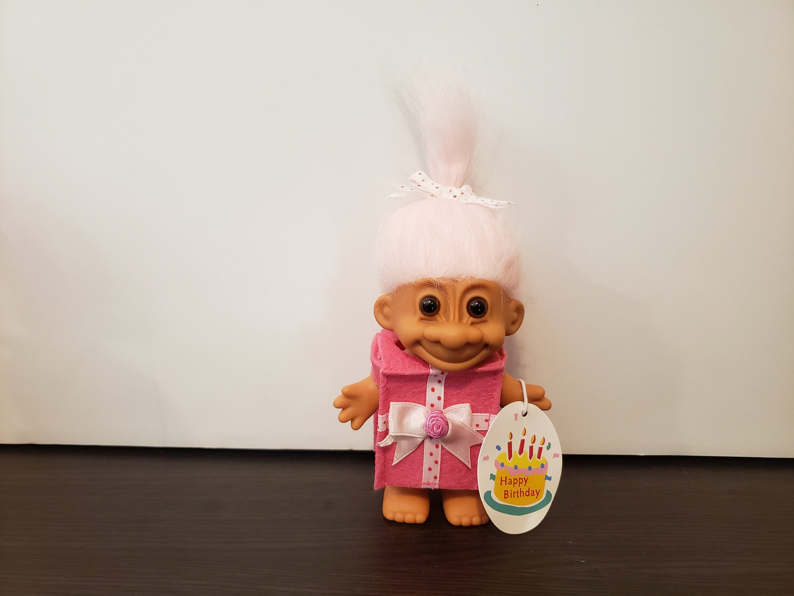 Vintage Russ Troll Doll Happy Birthday Girl Pink Purple Hair | Etsy