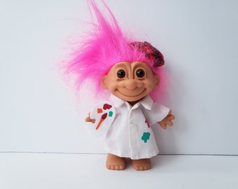 Vintage Russ Troll Doll, Dinosaur, Dragon, Alligator, Purple Hair ...