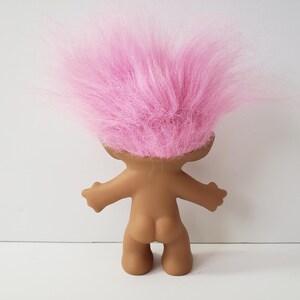 Vintage Ace Novelty Treasure Troll Doll, Pink Hair, Red Heart Jewel ...