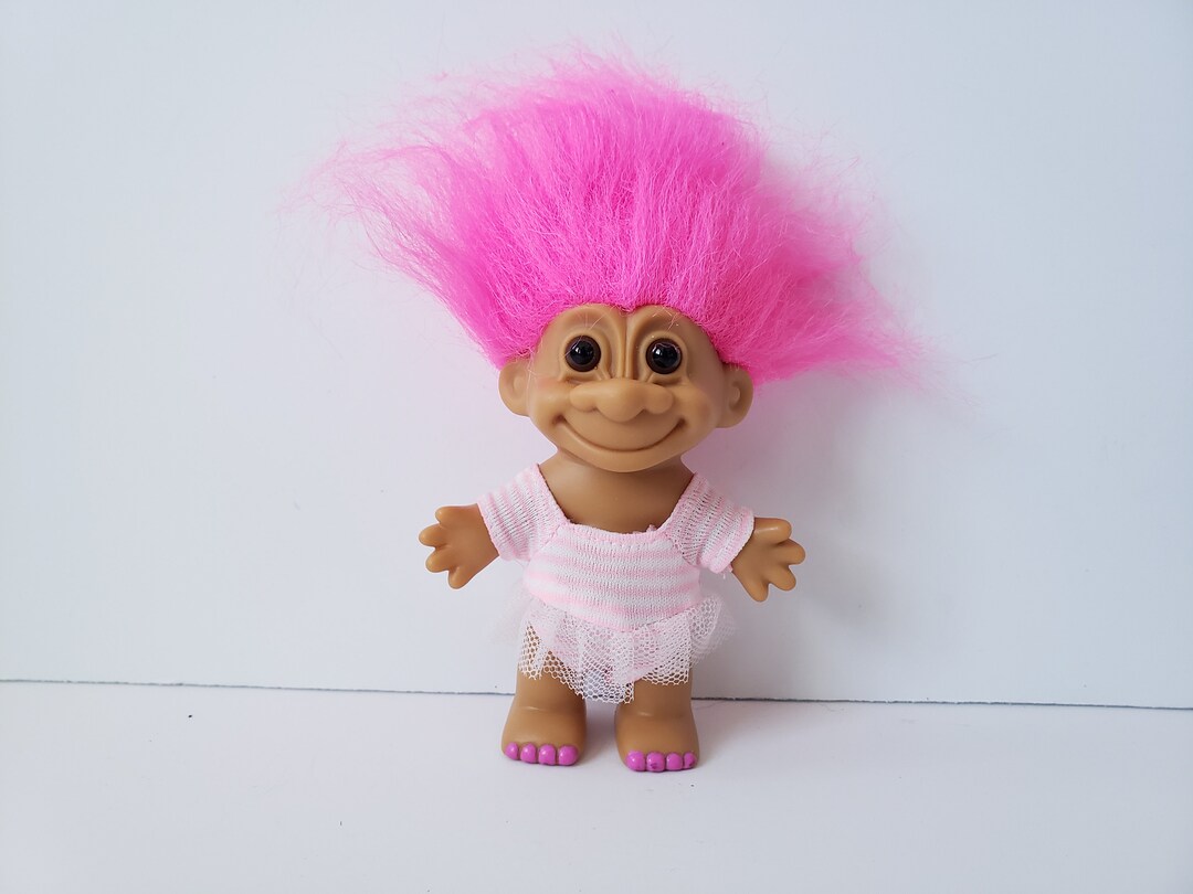 Vintage Russ Troll Doll Ballet Dancer Pink Hair Trolls 5 Ballerina With ...