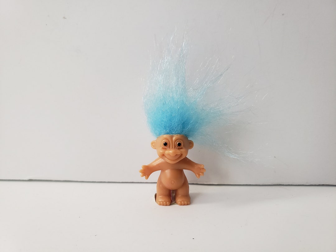 Vintage Russ Troll Doll Blue Hair Trolls 1 Mini - Etsy