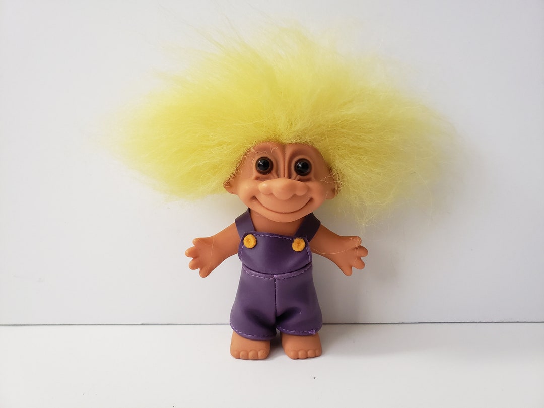 Vintage Russ Troll Doll Totally 80s Clothes Yellow Hair - Etsy