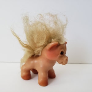 Vintage Dam Horse Troll Doll, 1964 Dam Made in Denmark, Orange Amber ...