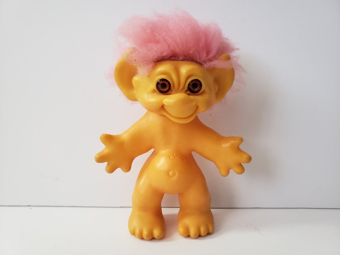 Vintage Dam Troll Doll, Thomas Dam, Unmarked Prototype, Original Pink ...
