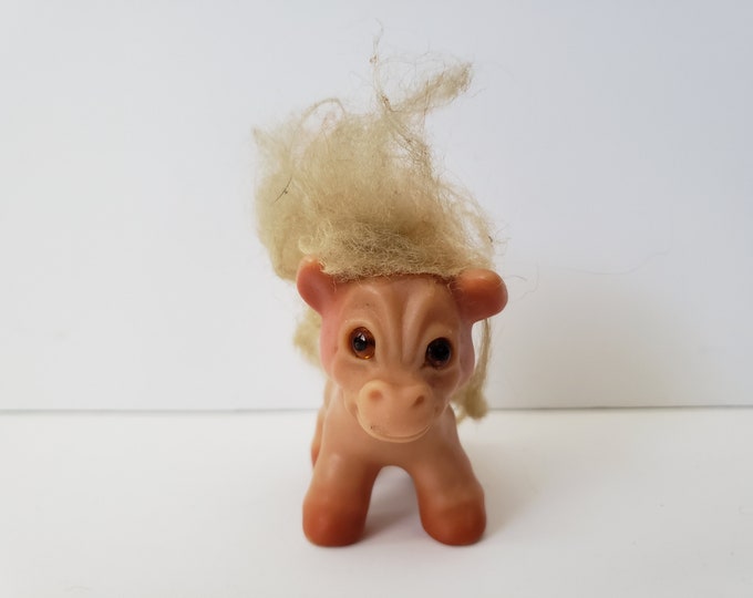 Vintage Dam Horse Troll Doll, 1964 Dam Made in Denmark, Orange Amber ...