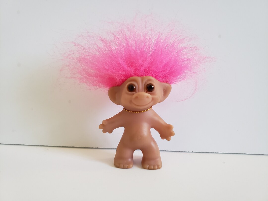 Vintage Wishnik Troll Doll Uneeda Double Horseshoe Pink - Etsy