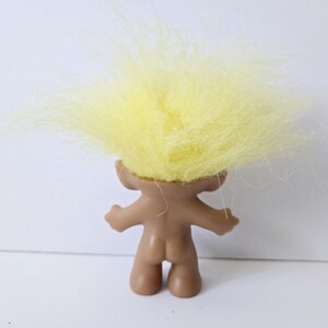 Vintage Ace Novelty Treasure Troll Doll, Yellow Hair, Green Eyes ...