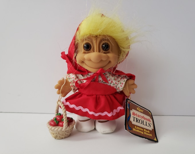 Vintage Russ Storybook Trolls Doll, Little Red Riding Hood, Red Hair, 5 ...