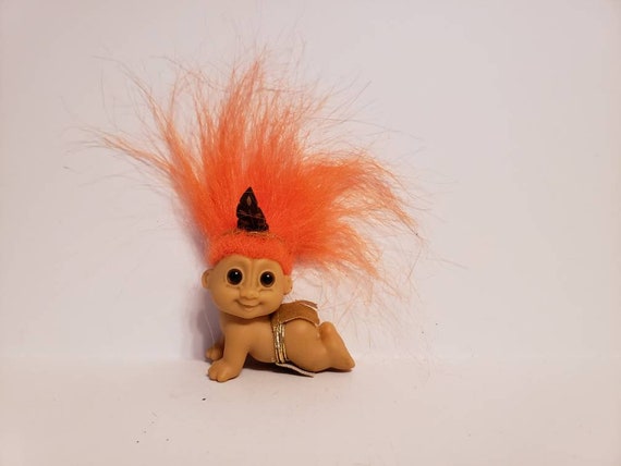 Vintage Russ Troll Doll Baby Crawling Native American Indian - Etsy