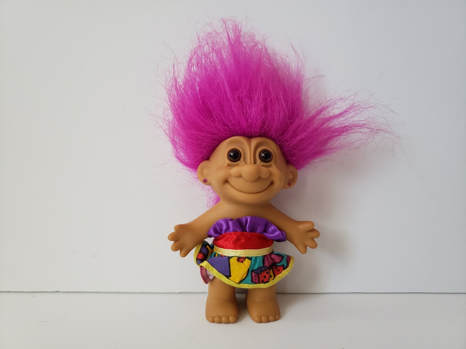 Vintage Russ Troll Doll, Totally 80s Clothes, Purple Hair 5" Trolls - Etsy