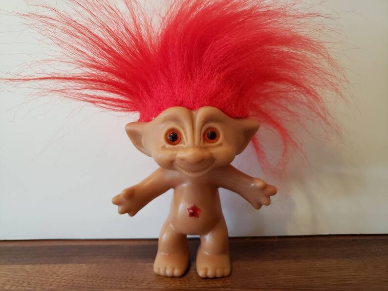 Vintage Ace Novelty Treasure Troll Doll Girl in Totally 80s | Etsy