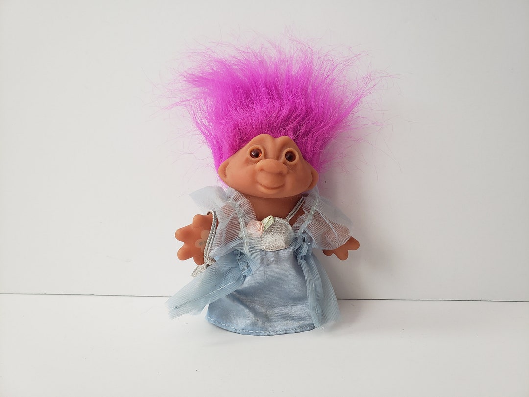 Vintage Troll Doll Princess Fancy Dress Purple Hair 5" Trolls - Etsy