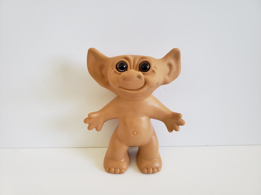 Vintage Wishnik Troll Doll, No Hair, 8 Trolls, Uneeda Troll Dolls ...