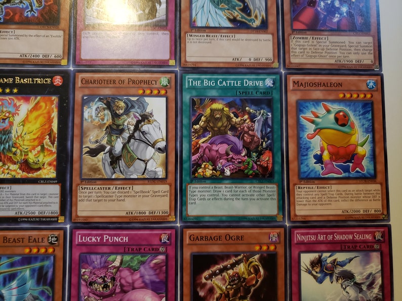 Vintage Lot of Yugioh Cards 1st Edition 1996 Yugioh Cards NM | Etsy